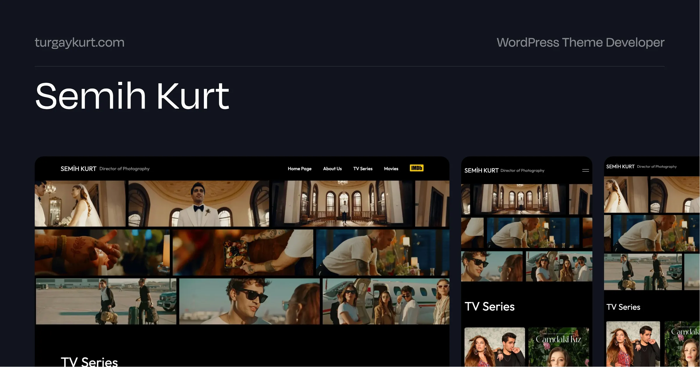 Semih Kurt · Turgay Kurt – WordPress Theme Developer & Web Designer